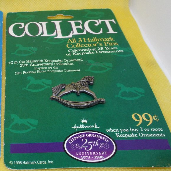 HMK | Jewelry | No 2 Signed C 998 Hmk Rocking Horse Pewter Lapel Pin ...